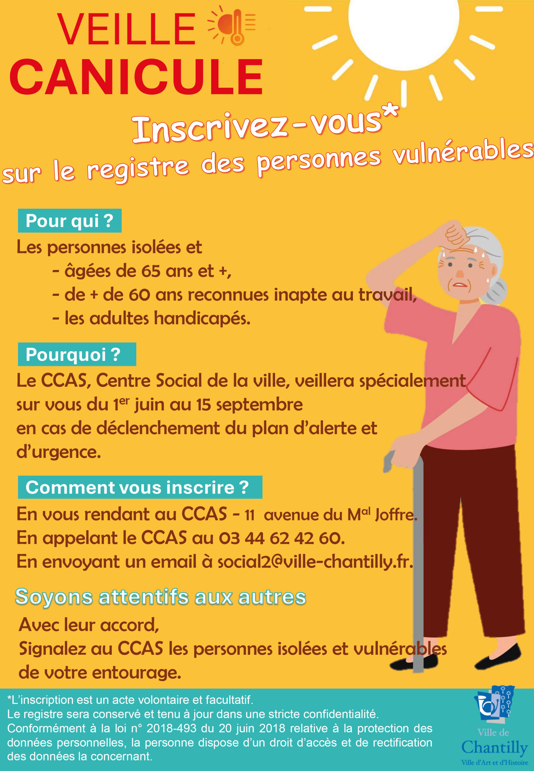 Attention aux fortes chaleurs ! - Ville de Chantilly